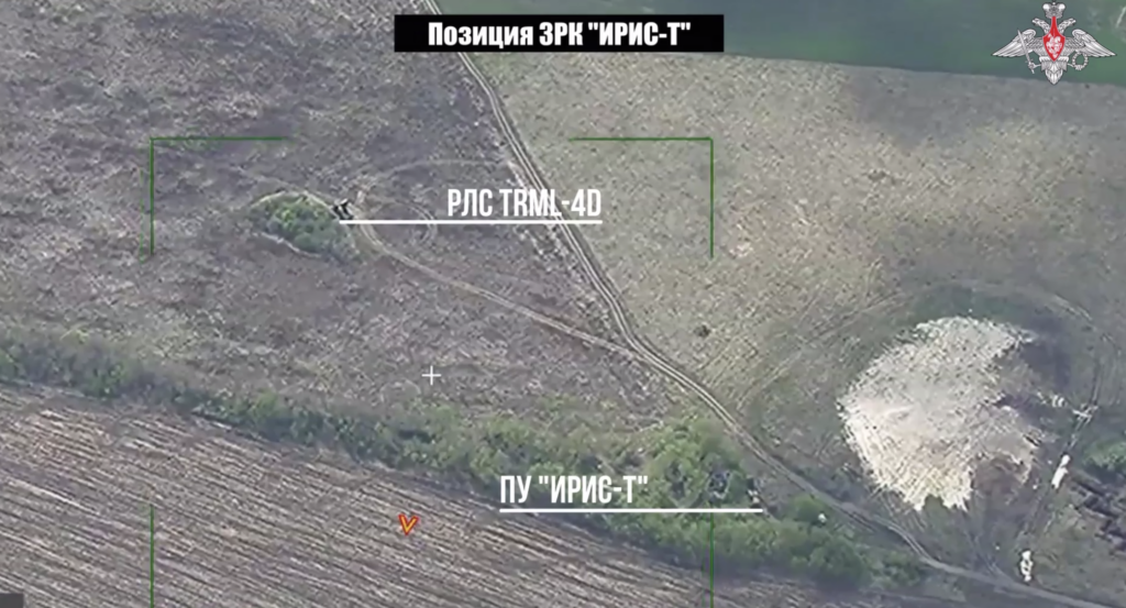 Российские военные показали кадры уничтожения немецкого ЗРК Iris T